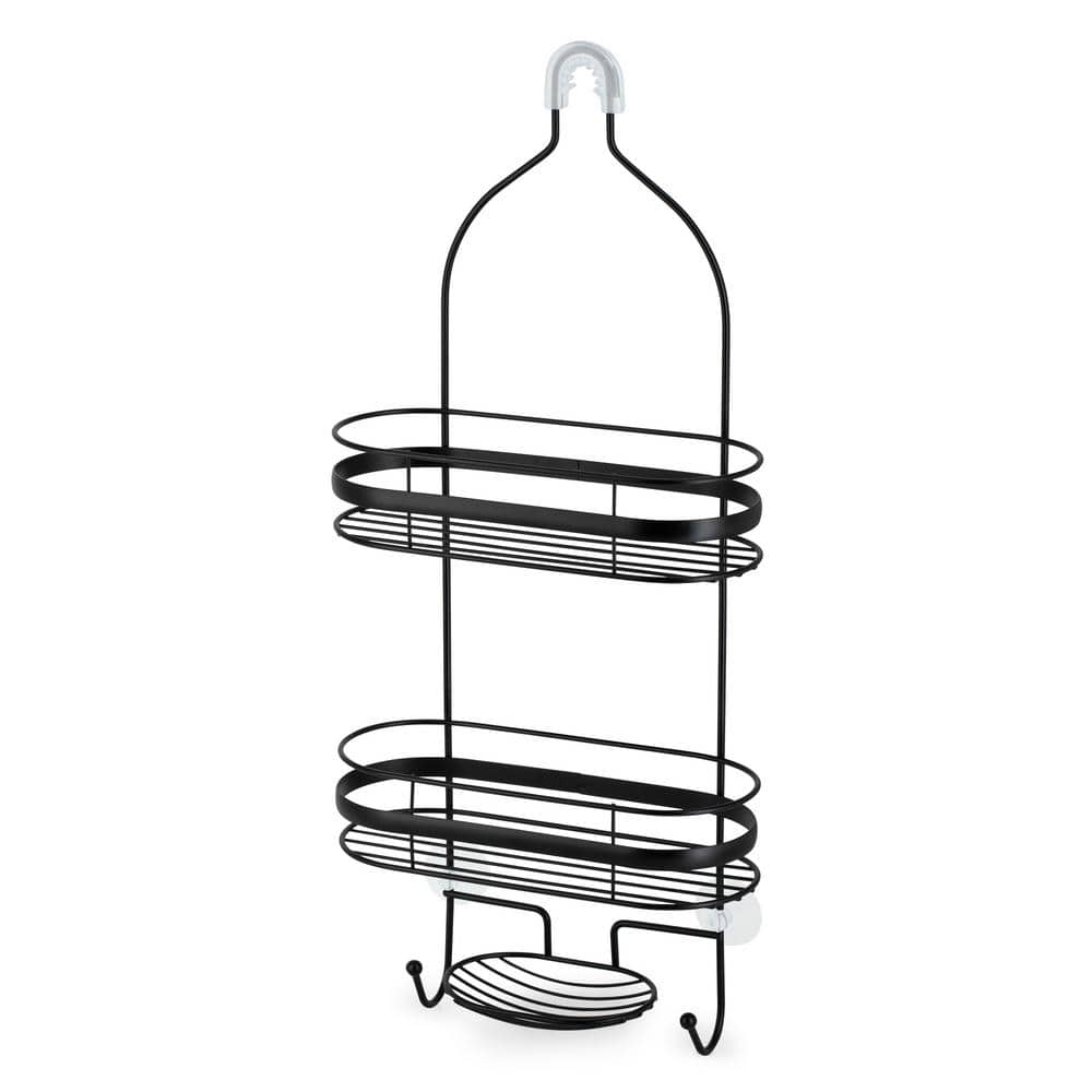 Moorefield 3-Tier Over the Shower Caddy with Banded Accents in Matte ...