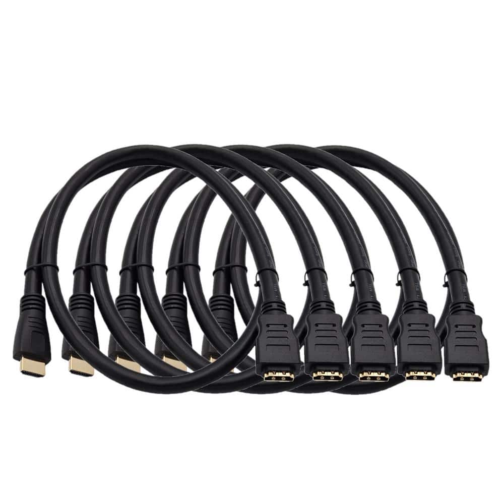 Micro Connectors, Inc. HDMI Extension (24AWG) 3 ft. Cable with Ethernet ...