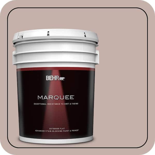 BEHR MARQUEE 5 gal. #PPU17-10 Mauvette Flat Exterior Paint & Primer ...