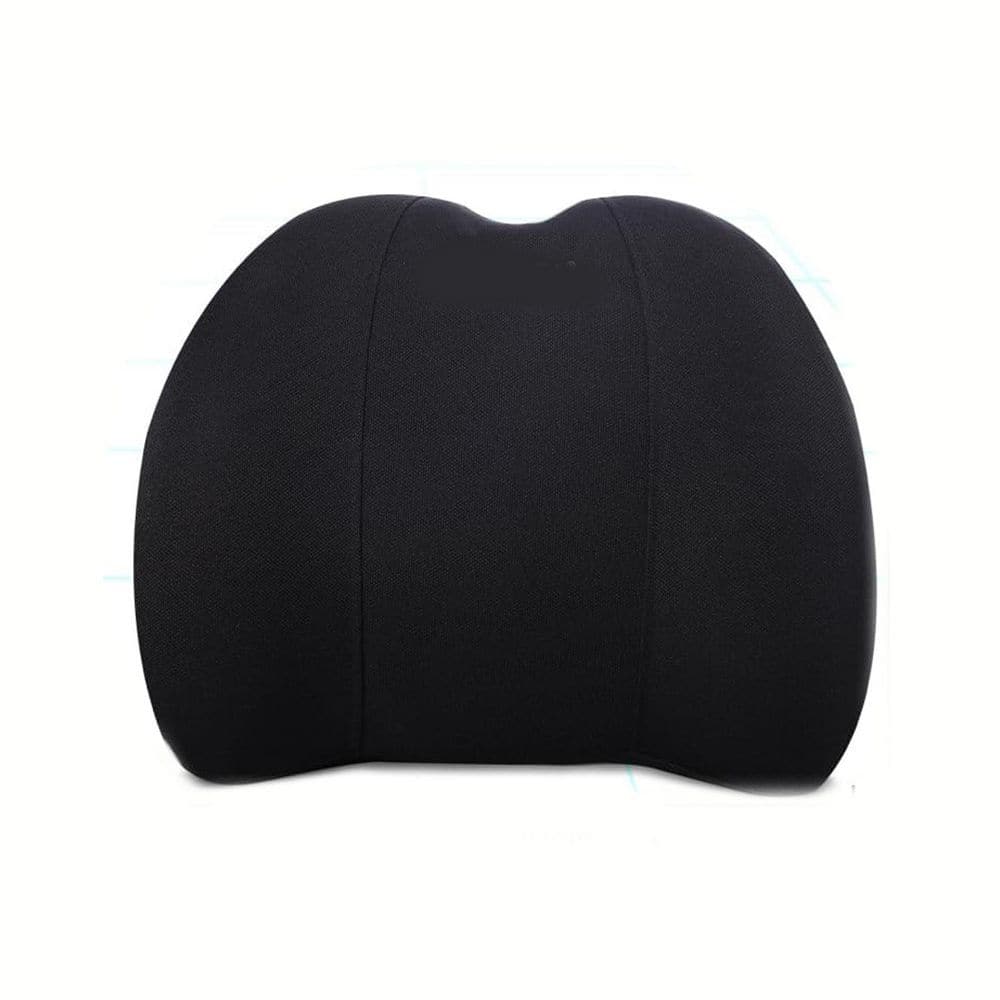 Black Ergonomic Memory Foam Pattern Lumbar Support Pain Relief ...