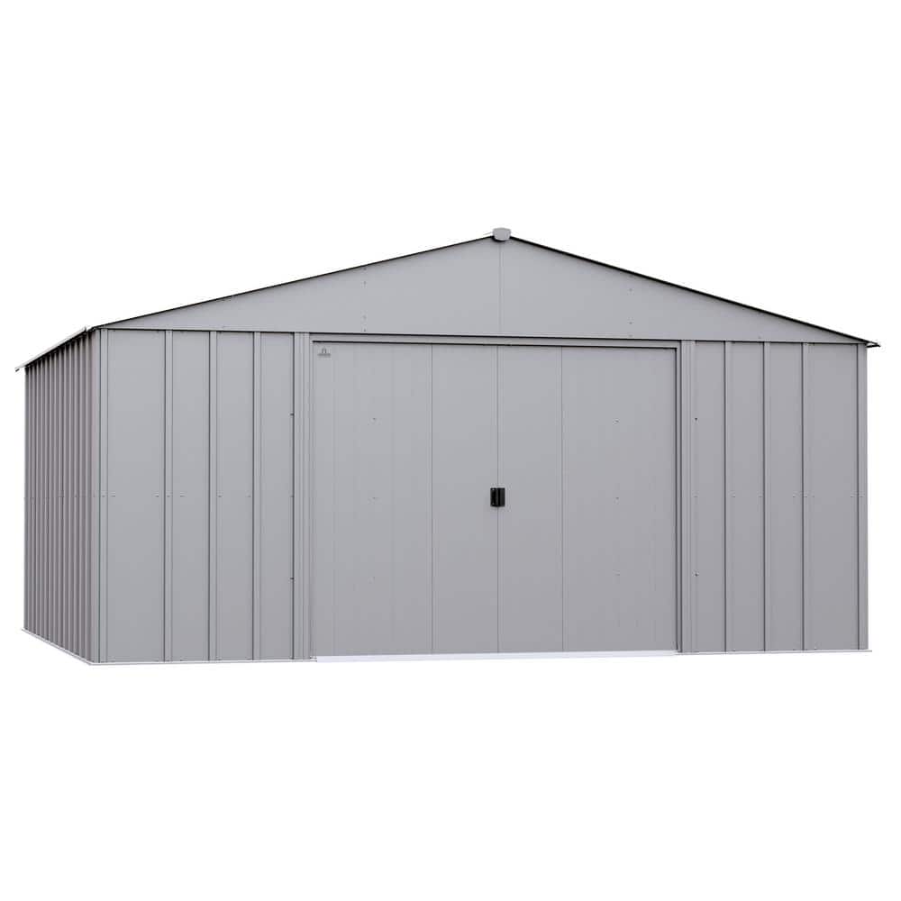 Arrow Classic Storage Shed 14 ft. W x 12 ft. D x 7 ft. H Metal Shed ...