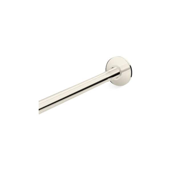 KOHLER Expanse 72 In. Adjustable Stainless Steel Shower Curtain Rod ...