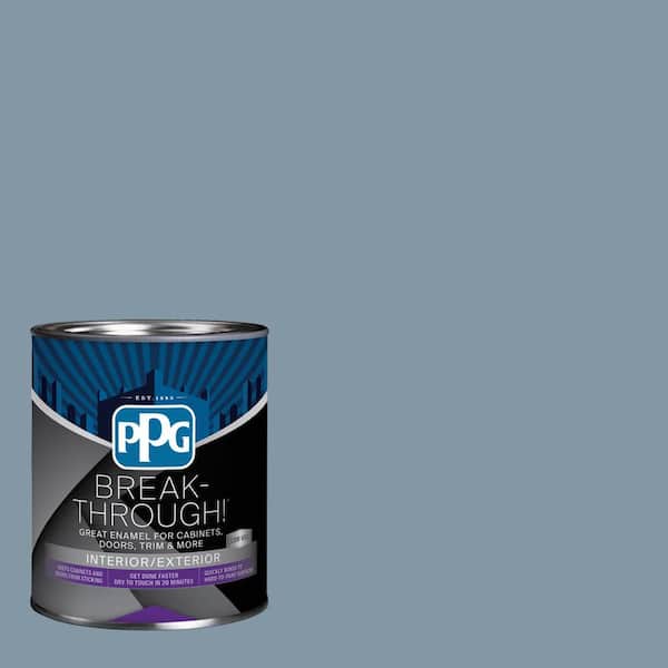 Break-Through! 1 qt. PPG10-11 Seastone Semi-Gloss Door, Trim & Cabinet ...