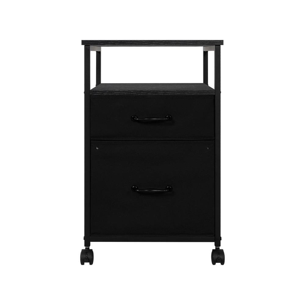HOMESTOCK Rolling Fabric Cabinet - Stylish and Versatile Storage Cart ...