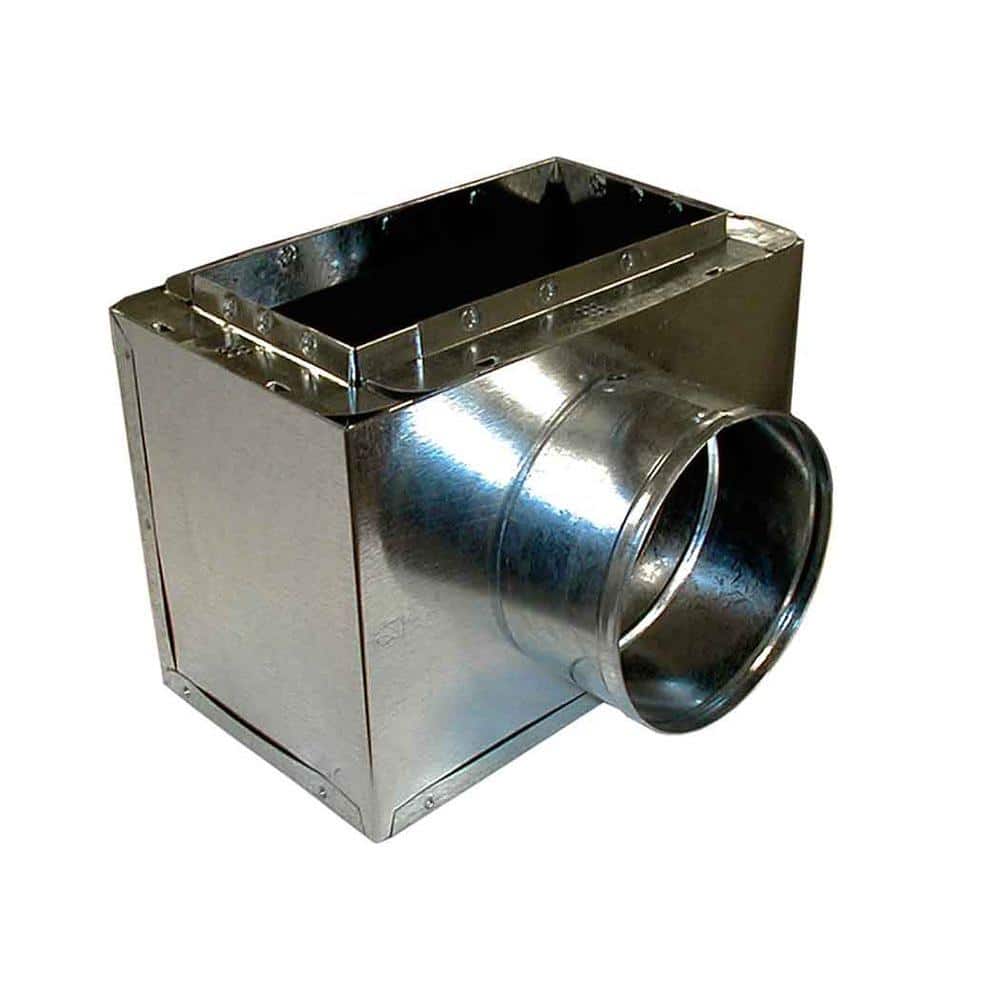 Master Flow 10 in. x 6 in. to 6 in. Tall Insulated Register Box Side ...