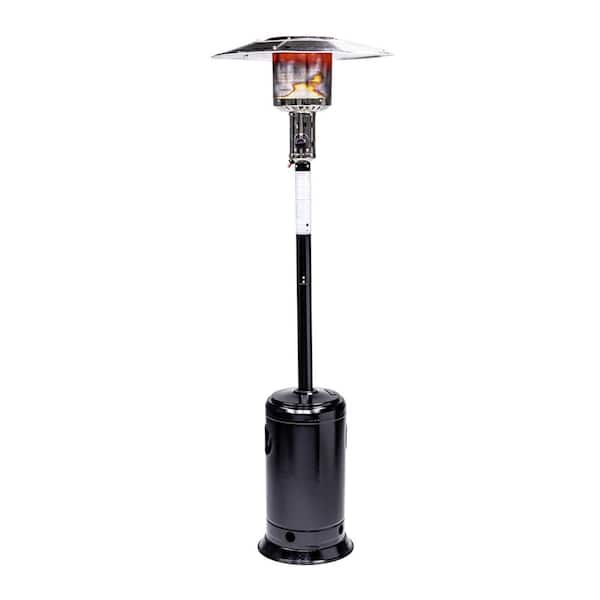 Sunjoy 47,000 BTU Patio Heater, Portable Freestanding Propane Heater, Steel Frame Outdoor ...
