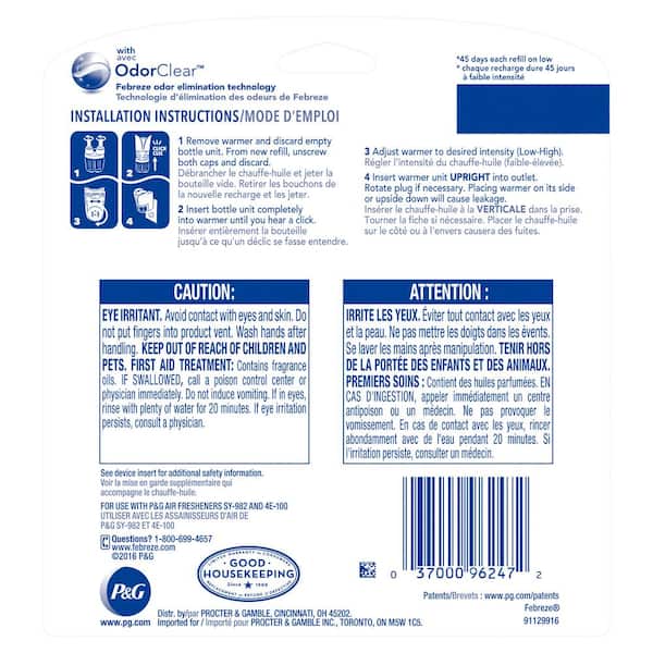 Febreze Air Freshener Ingredients Febreze Air Kitchen Odor Eliminator