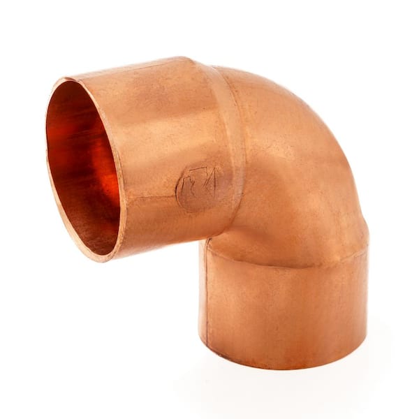 Everbilt 1-1/2 in. Copper Pressure 90-Degree Cup x Cup Street Elbow ...