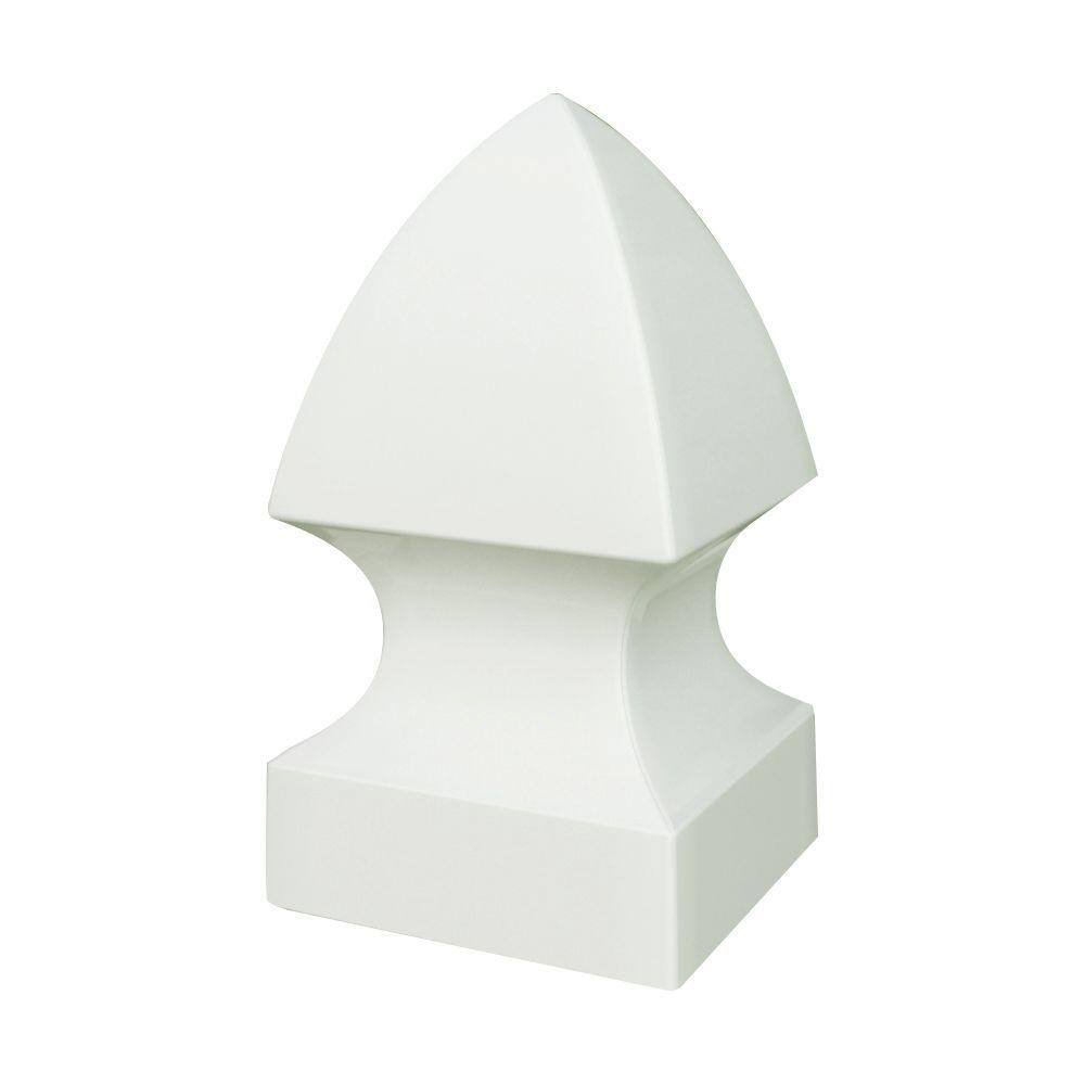 Veranda 5 in. x 5 in. White Vinyl Gothic Fence Post Cap 116092b - The ...