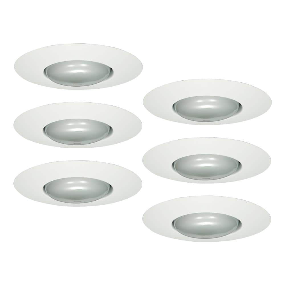 HALO E26 6 in. White Recessed Lighting Open Trim with Socket Support (6 ...
