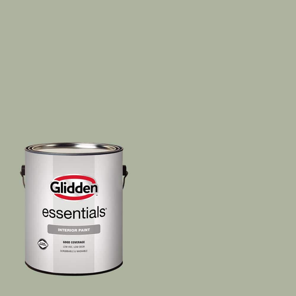 Glidden Essentials 1 gal. PPG1127-4 Gargoyle Semi-Gloss Interior Paint ...