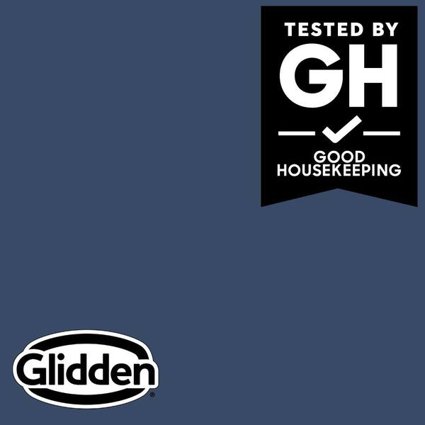 Glidden Premium 1 gal. PPG1164-7 Annapolis Blue Semi-Gloss Interior ...