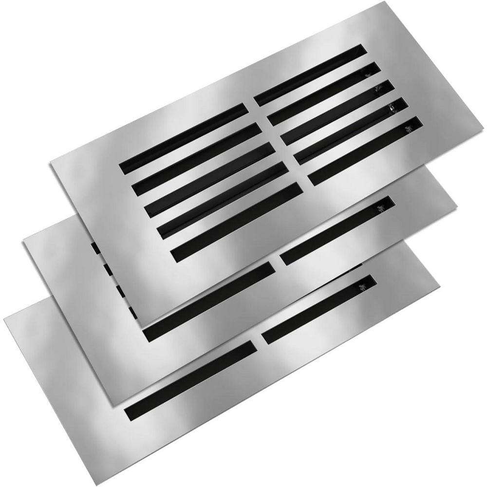 Reggio Registers 4x10 in. (3-Pack) Low-Profile Linear Split Design ...