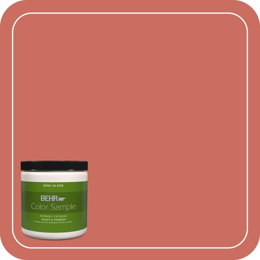 BEHR PREMIUM PLUS 8 oz. #M170-6 Dash of Curry Semi-Gloss Interior ...