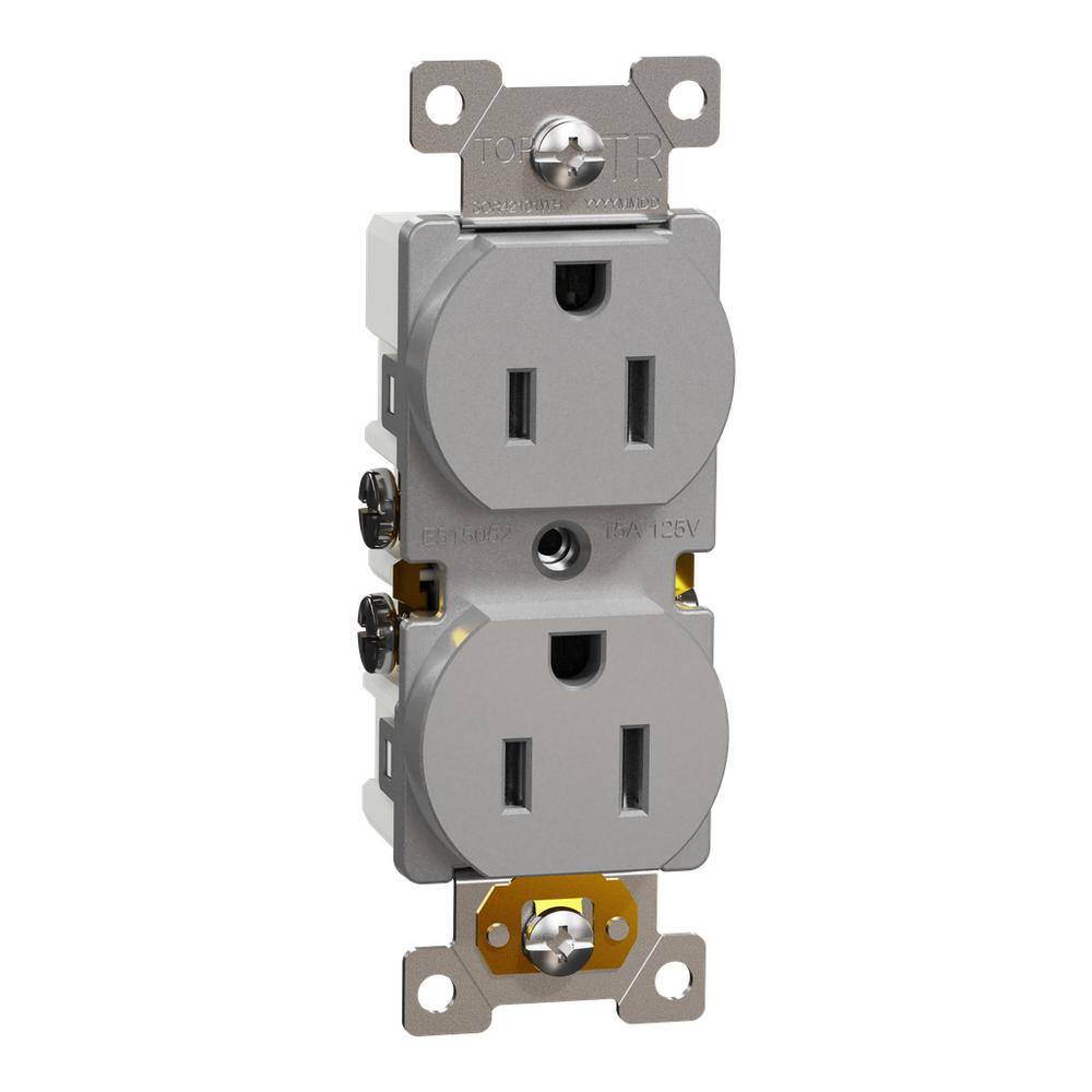 Square D X Series 15 Amp 125V Tamper Resistant Indoor Duplex Outlet ...