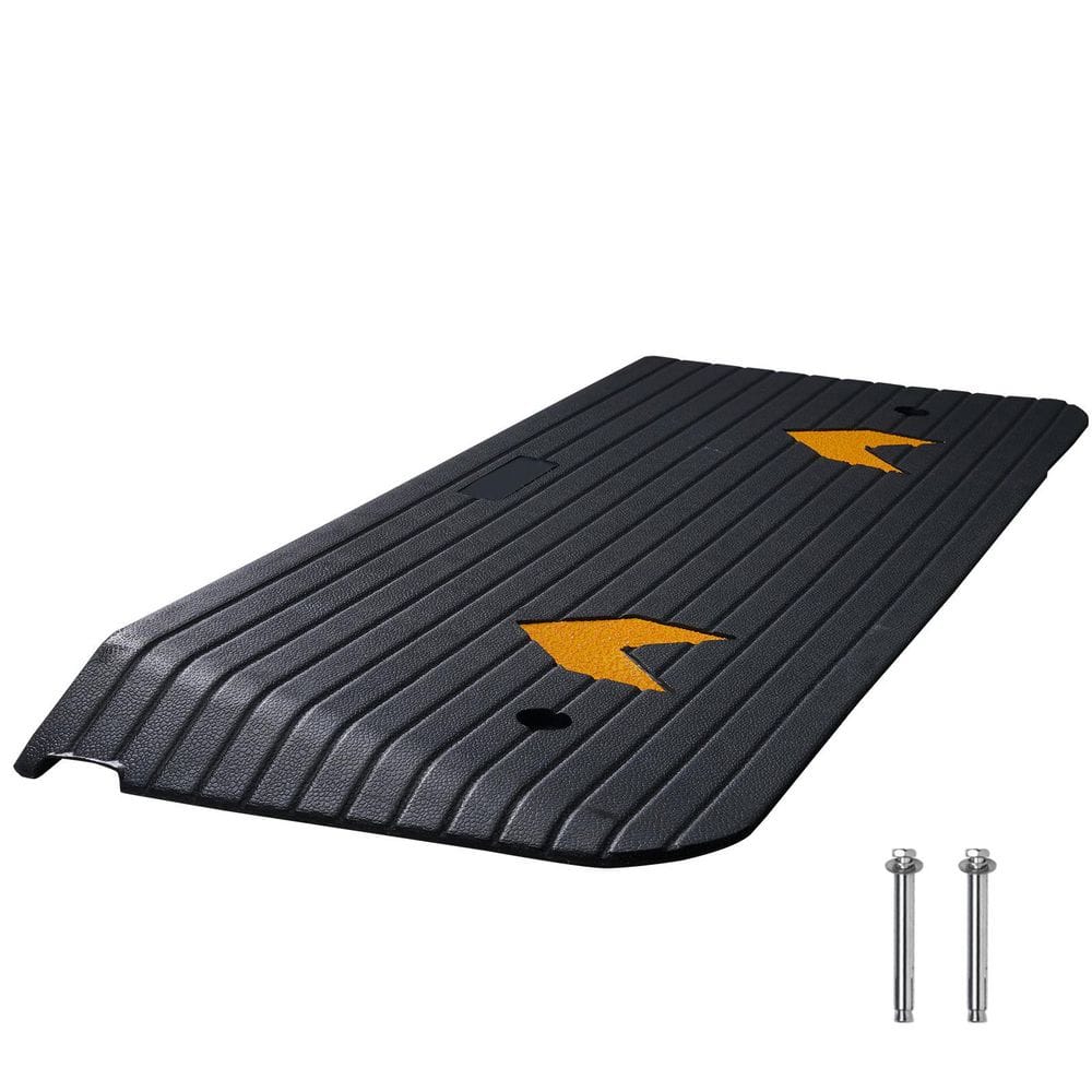 SKYSHALO Rubber Threshold Ramp, 2 in. Rise Threshold Ramp Doorway ...