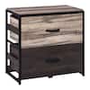 HOMCOM Urban Brown Office File Cabinet with 2-File Drawers 924-027 ...