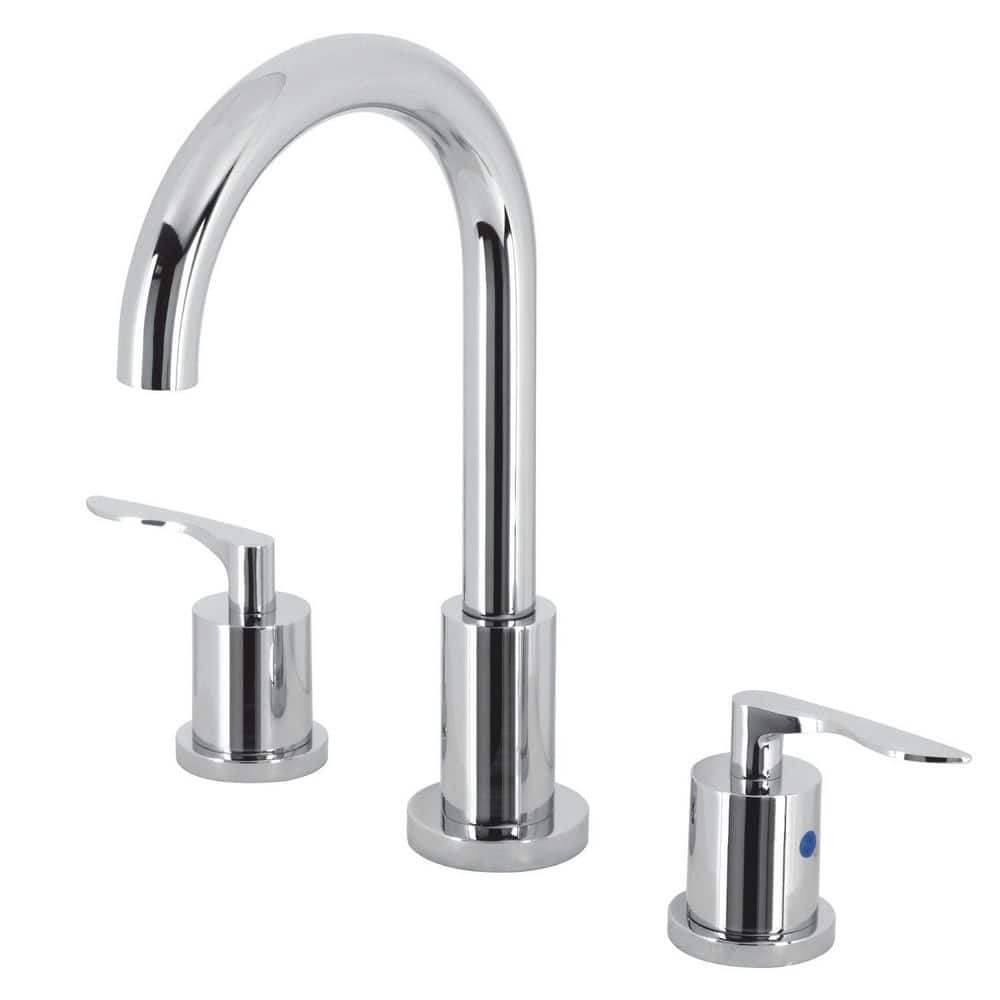 Kingston Brass Serena 2-Handle High Arc 8 in. Widespread Bathroom ...