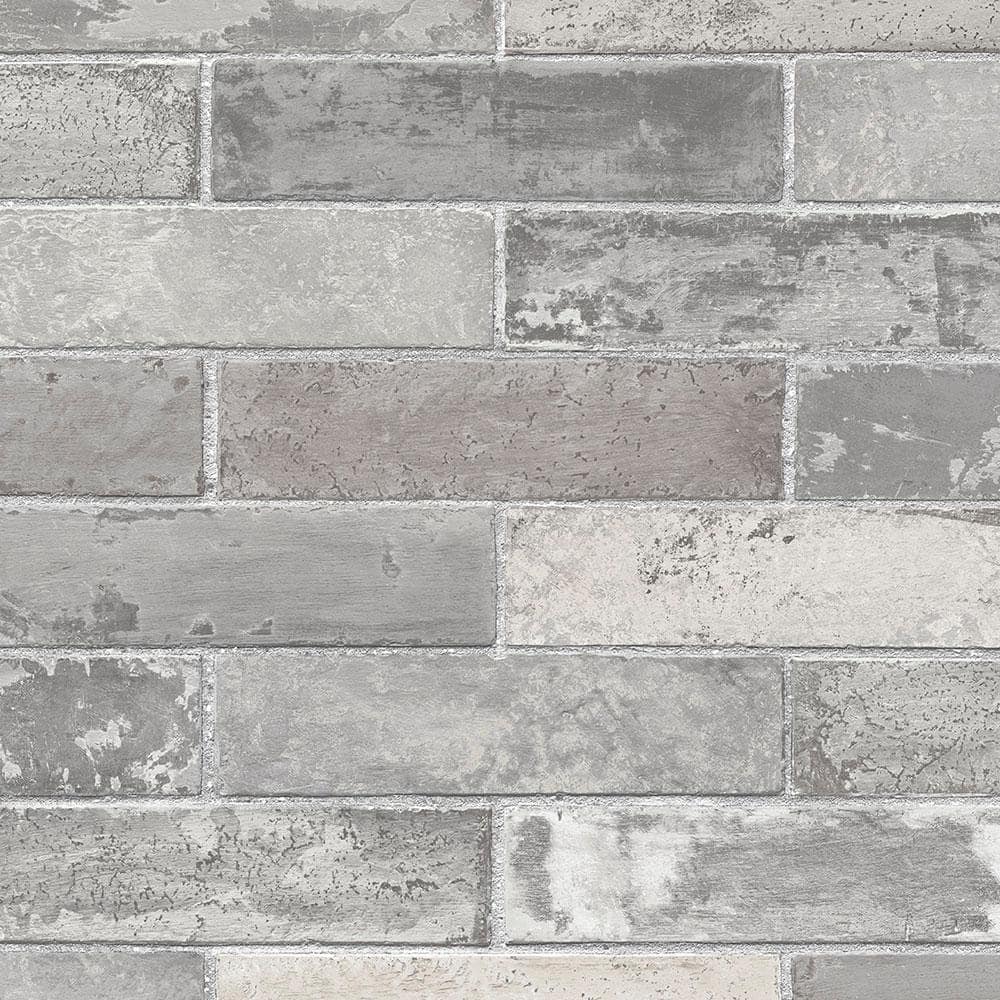 Norwall Swiss Brick Vinyl Strippable Roll Wallpaper (Covers 56 sq. ft ...