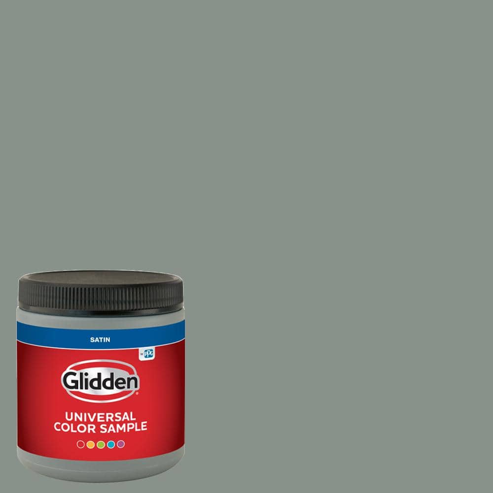 Glidden 8 oz. PPG1033-5 Gray Heron Satin Interior Paint Sample PPG1033 ...