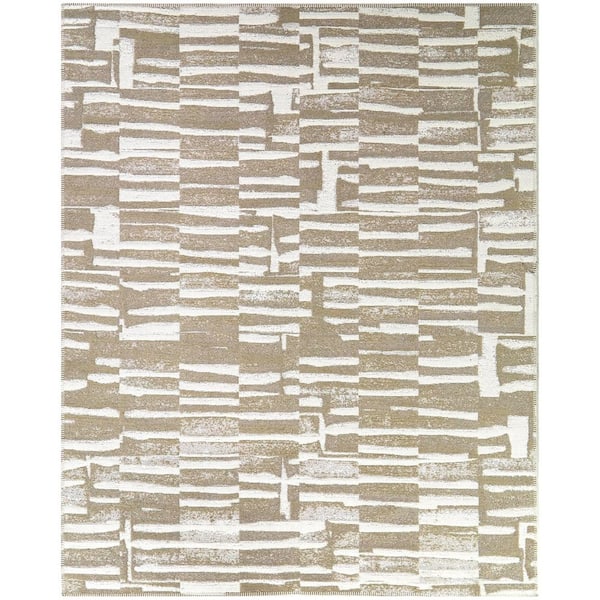 Balta US Martine Tan 2 ft. 7 in. x 4 ft. 11 in. Abstract Area Rug ...