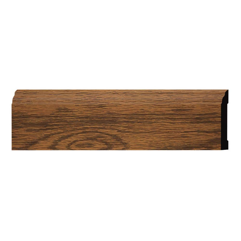 Ekena Millwork 0.5 in. D x 3.25 in. W x 6 in. L PVC Baseboard Moulding ...