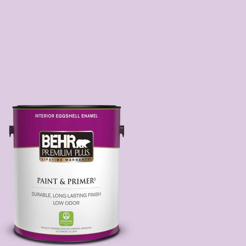 BEHR PREMIUM PLUS 1 gal. #660C-2 Violet Mist Eggshell Enamel Low Odor ...