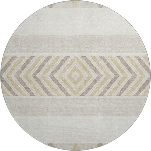 Addison Rugs Mayfield Premium Machine Washable Abstract AMF965 Ivory 8 ...