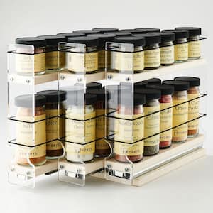 Vertical Spice 6-Shelf Cream Cabinet Mount Spice Rack 222x2x11DC - The ...
