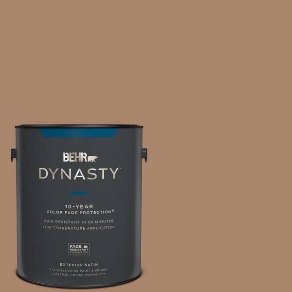 BEHR DYNASTY 1 gal. #S220-5 Nutshell Satin Enamel Exterior Stain ...