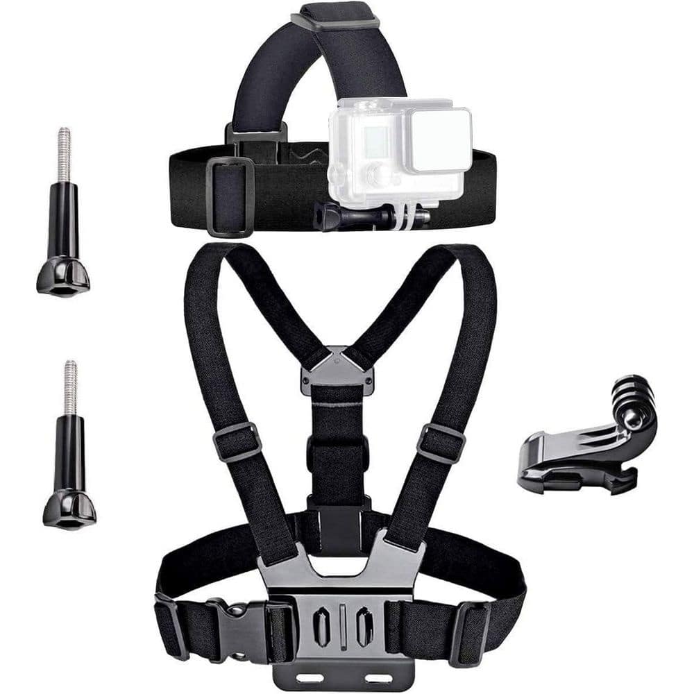 OBJLGEV Action Cam Head+Chest Mount Bundle for Sports 27ISA10078 - The ...