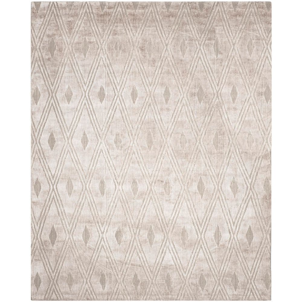 SAFAVIEH Mirage 8 ft. x 10 ft. Gray Diamond Geometric Area Rug MIR851C ...