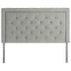 Brookside Ella Upholstered Stone Full Headboard with Diamond Tufting ...