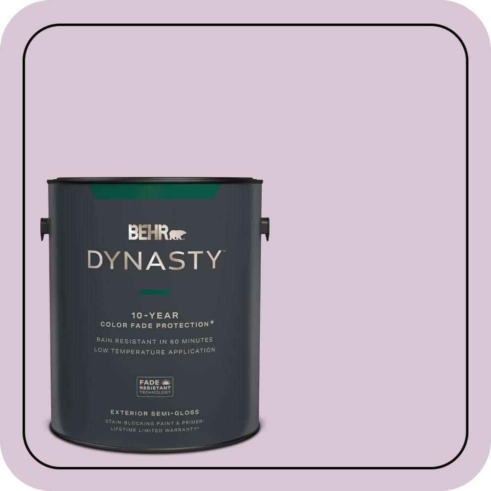 BEHR DYNASTY 1 gal. #680E-3 Rosy Lavender Semi-Gloss Exterior Stain ...