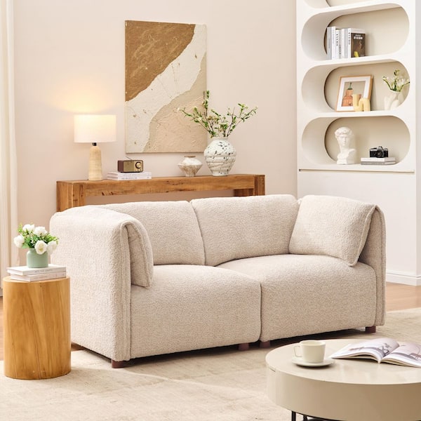 CHRISTOPHER KNIGHT HOME Aniela 66 in. W Pillow Top Arms Polyester Sofa ...