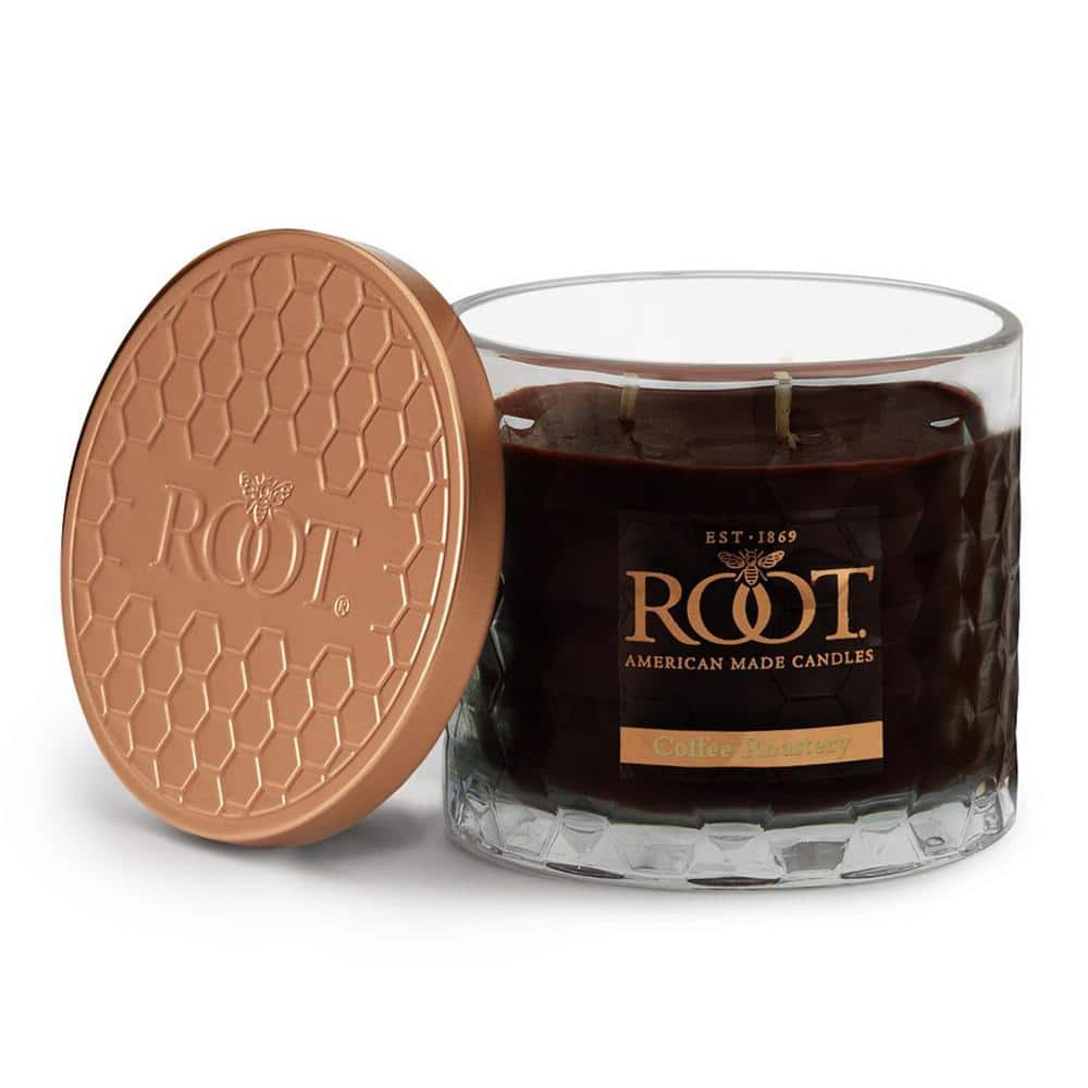 ROOT CANDLES 3-Wick Honeycomb Coffee Roastery Brown Scented Jar Candle ...