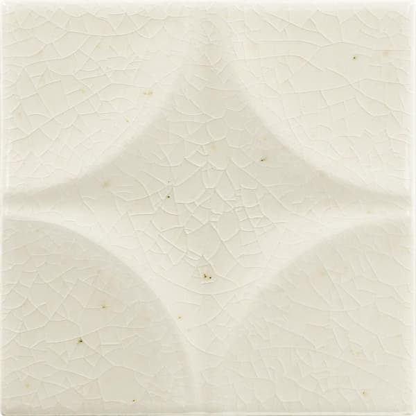 Daltile Contempee Jasmine 4 in. x 4 in. Glossy Ceramic Star Wall Tile ...