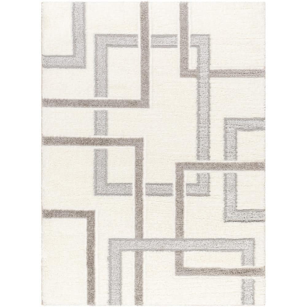Livabliss Nomadic Cream Geometric 8 ft. x 10 ft. Indoor Area Rug ...