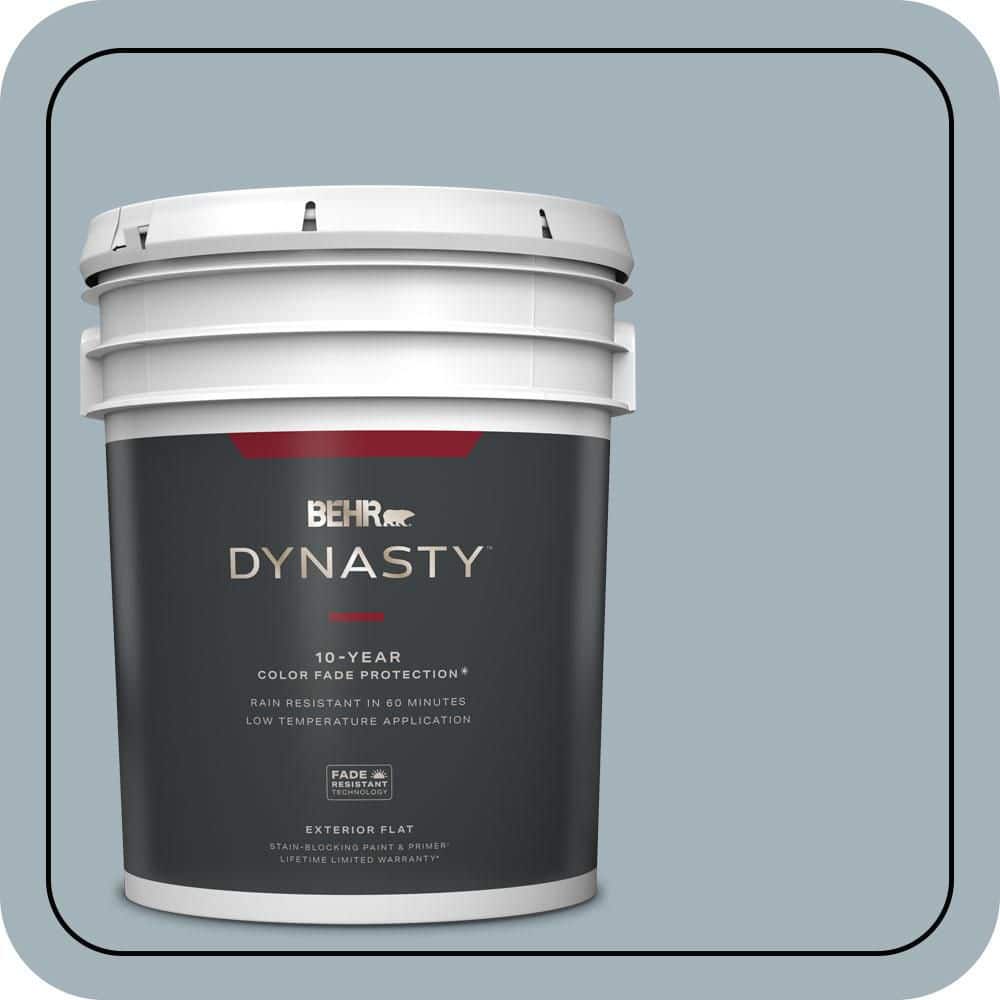 BEHR DYNASTY 5 gal. #PPF-27 Porch Ceiling Flat Exterior Stain-Blocking ...