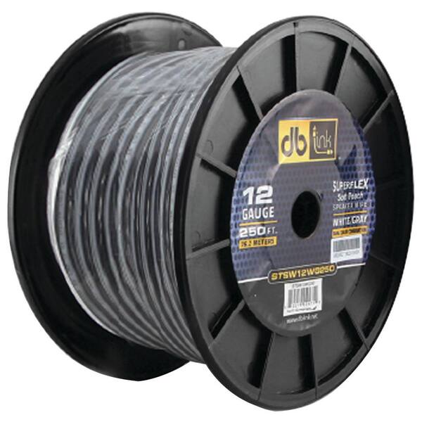 DB Link Superflex 500 ft. 16-Gauge White/Gray Speaker Wire STSW16WG500 ...