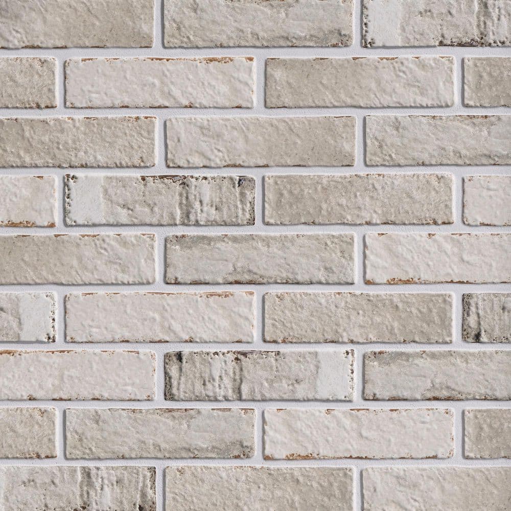 MOLOVO Bristol Cinnamon Brick 2.95 in. x 11 in. Matte Porcelain Tile ...