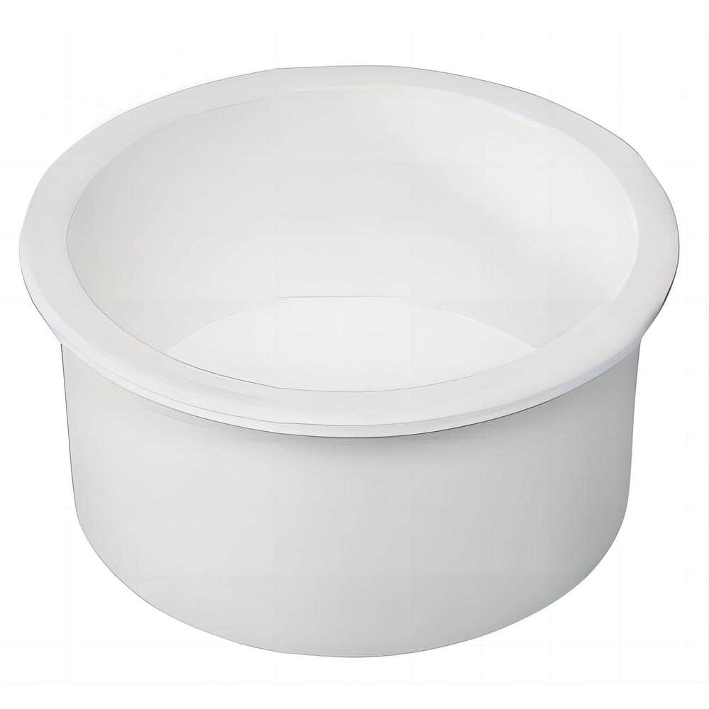 HOROW White Undermount/Drop-in Fireclay 18.5 in. L x 9 in. D Single ...