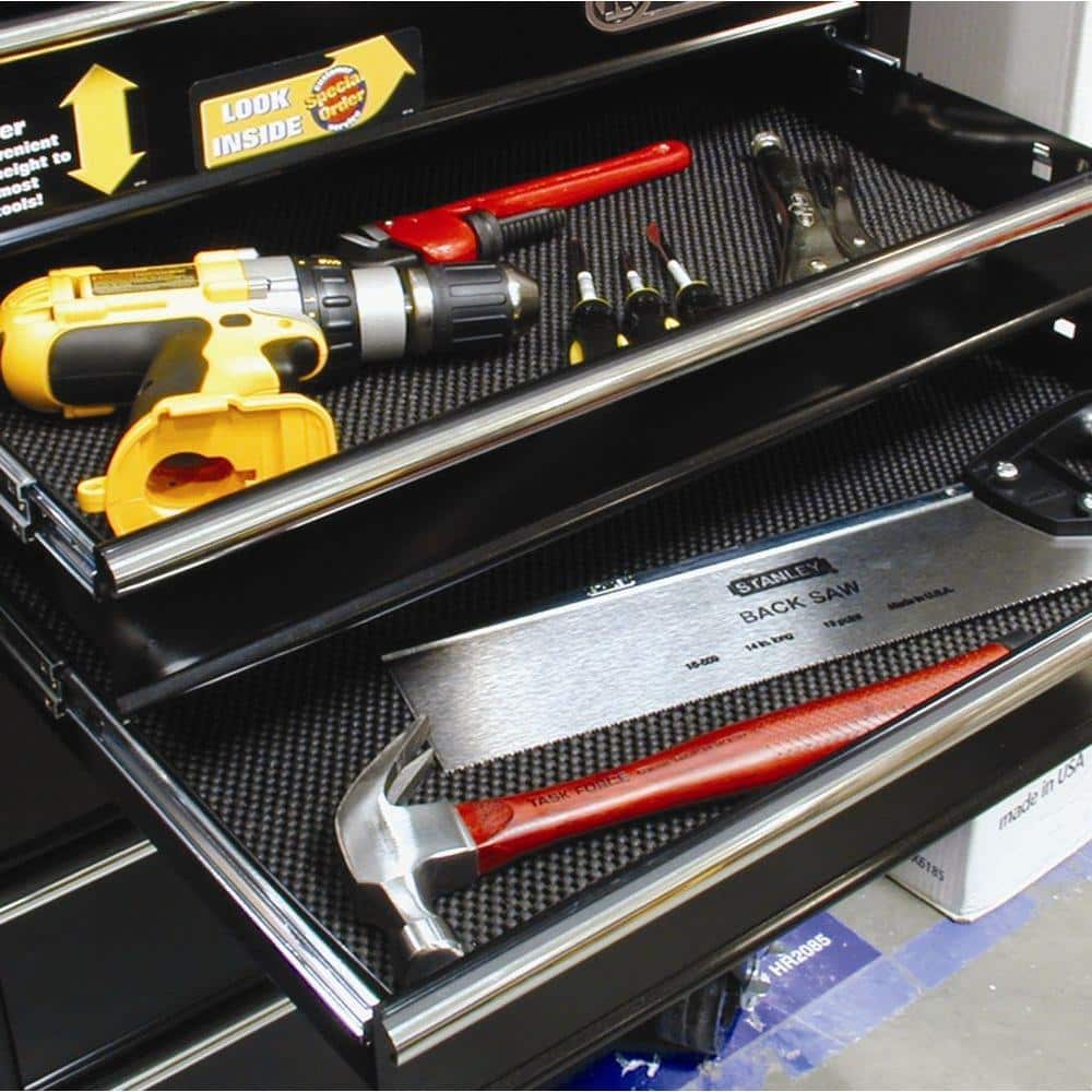 Husky Garage Grip Shelf Liner in Black (22.5 in. W x 86 in. L) GLNR ...