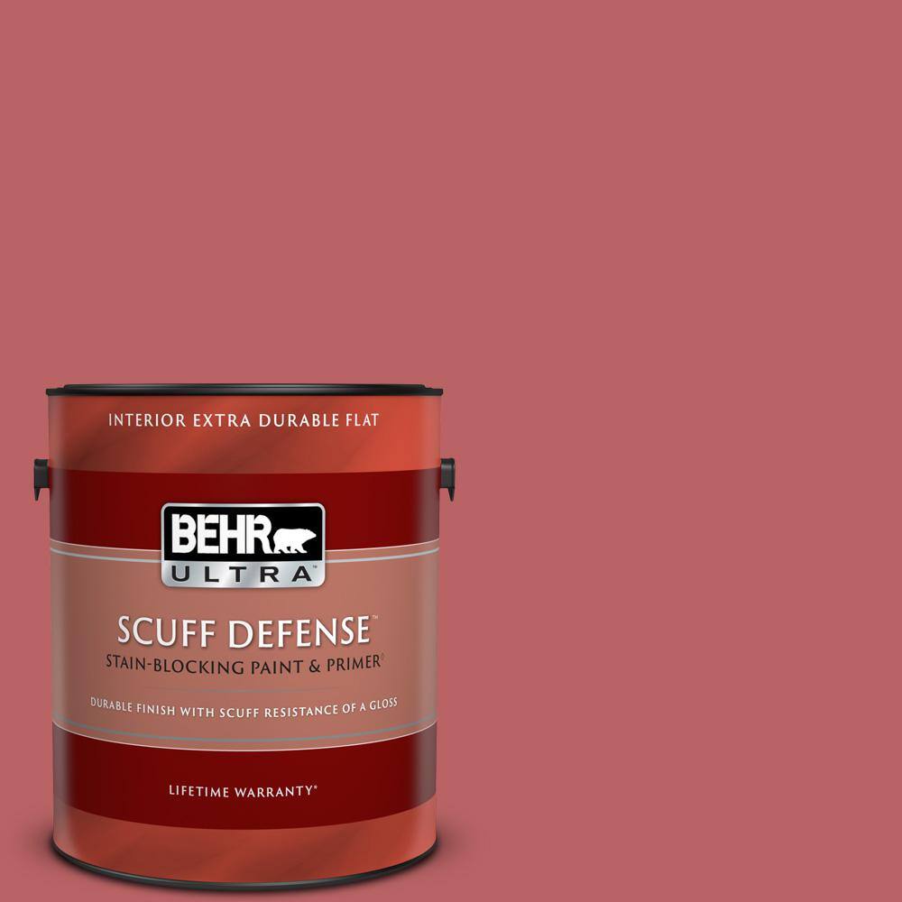 BEHR ULTRA 1 gal. #150D-6 Strawberry Rhubarb Extra-Durable Flat ...