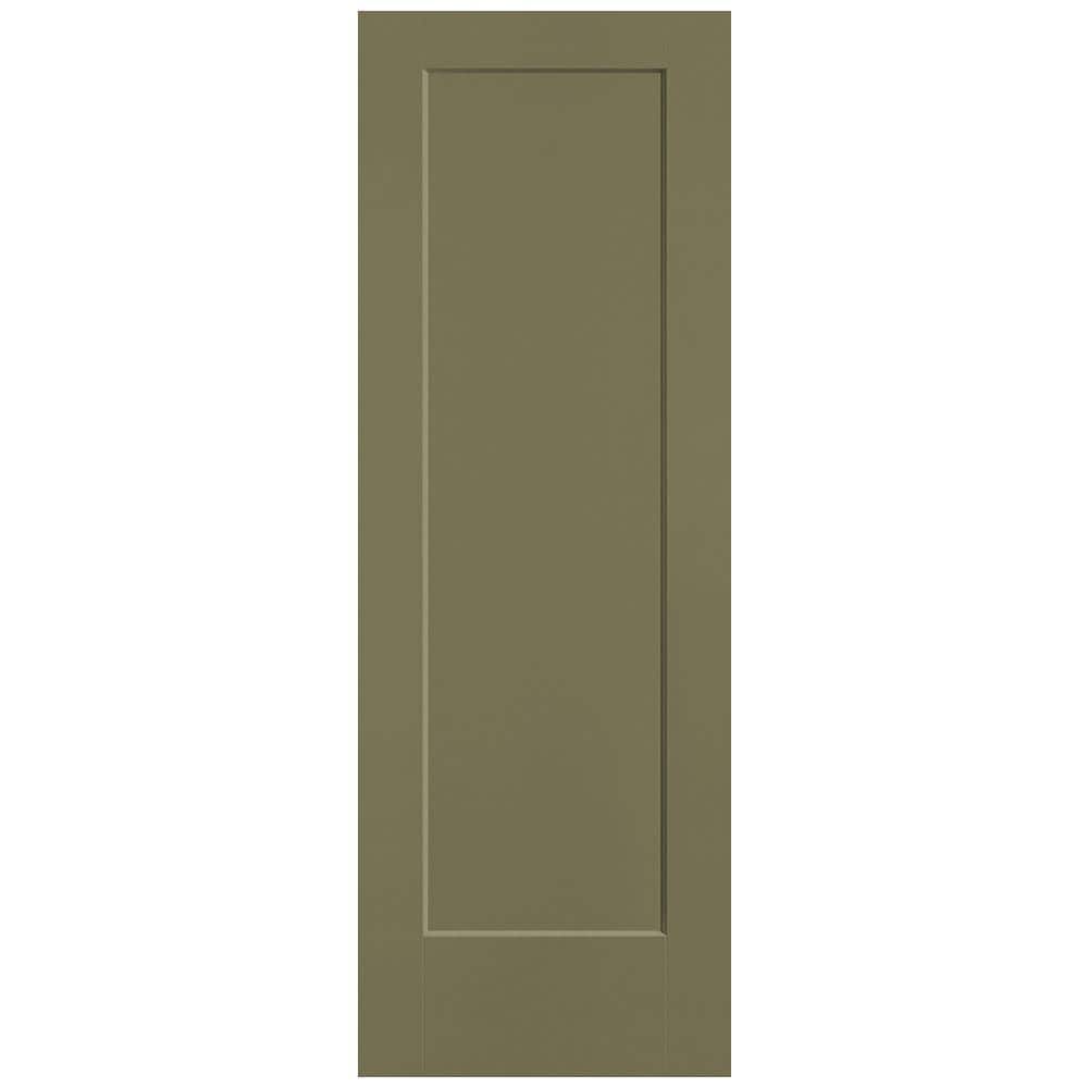 Masonite 28 in. x 80 in. 1-Panel Lincoln Park Single Bore Solid Core ...