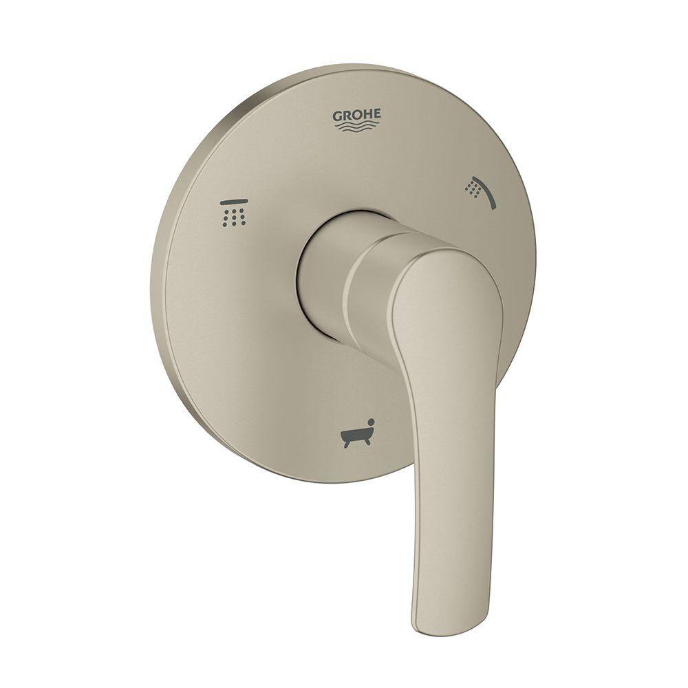 GROHE Eurosmart New Single Handle Valve Trim Kit in Brushed Nickel ...