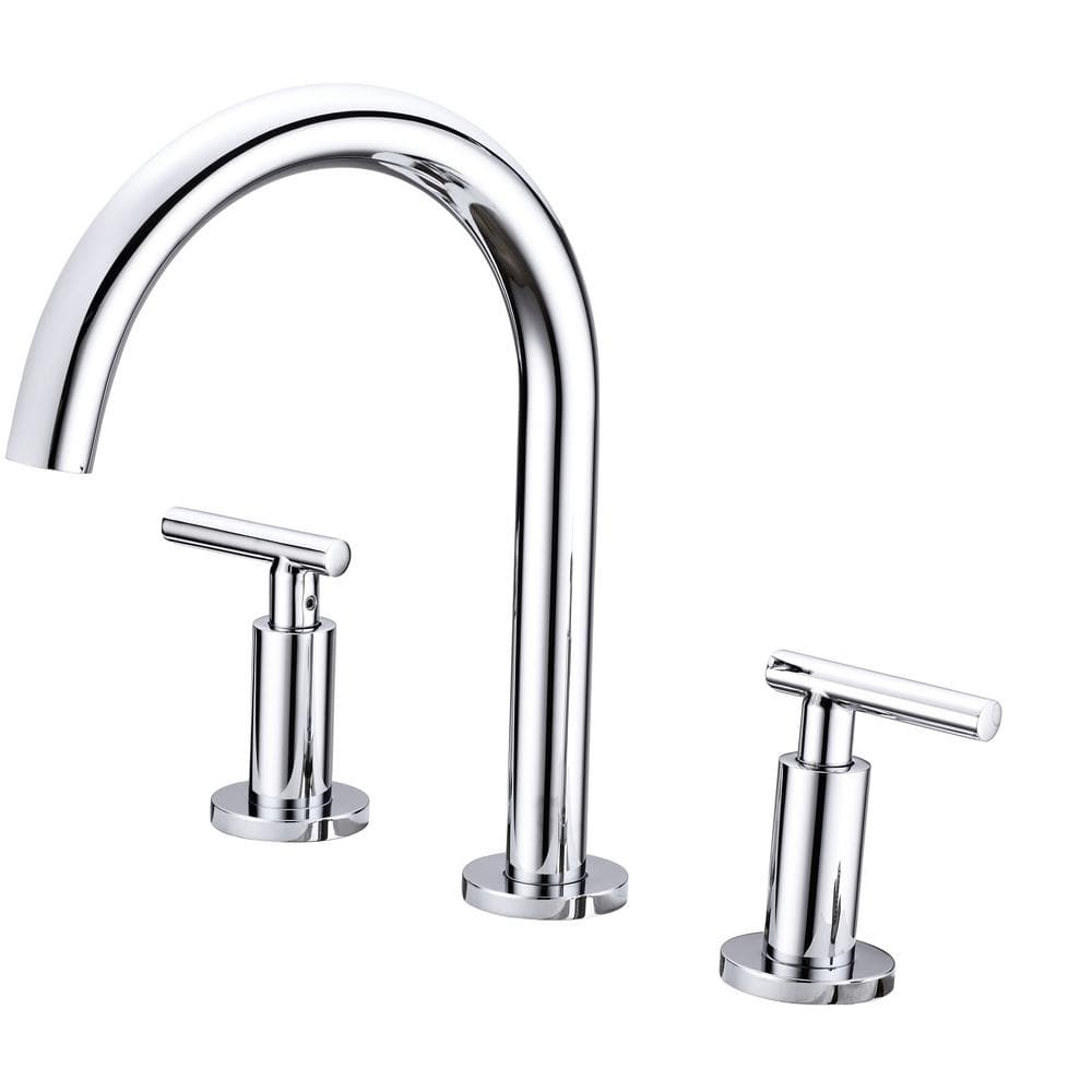 Fapully 8 in. Widespread 2-Handle Bathroom Faucet in Chrome FAT-1057C ...