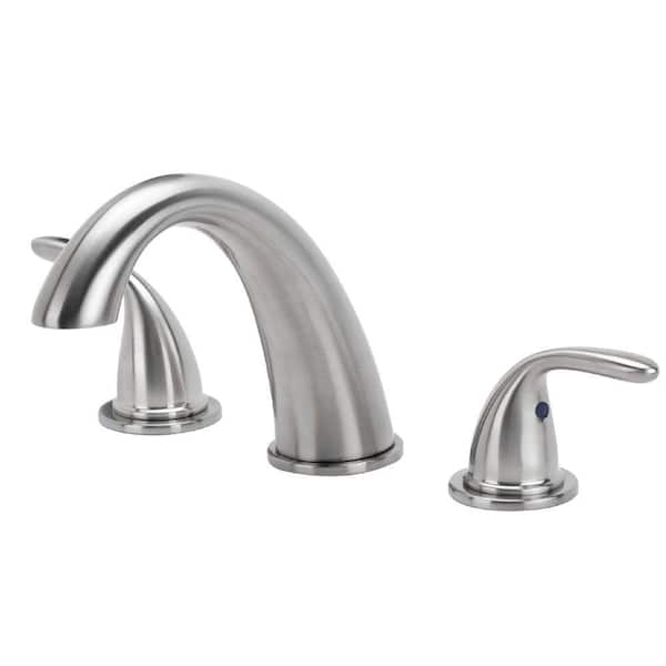 Glacier Bay Builders 2-Handle Non-Deckplate Roman Tub Faucet, Ceramic ...