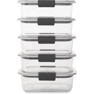 LEXI HOME Brixton 6-Piece Leakproof Porcelain Ceramic Food Storage ...