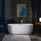 Universal Tubs Sunstone 5.7 ft. Acrylic Flatbottom Air Bath Tub in ...